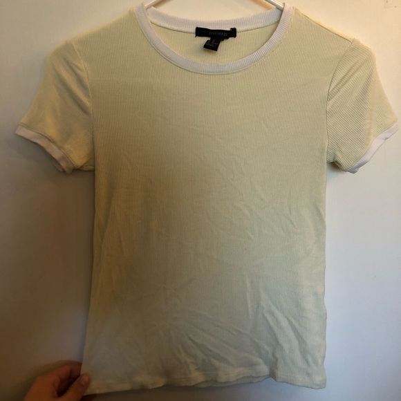 Forever 21 | Tops | Pastel Yellow Crew Neck Tee | Poshmark